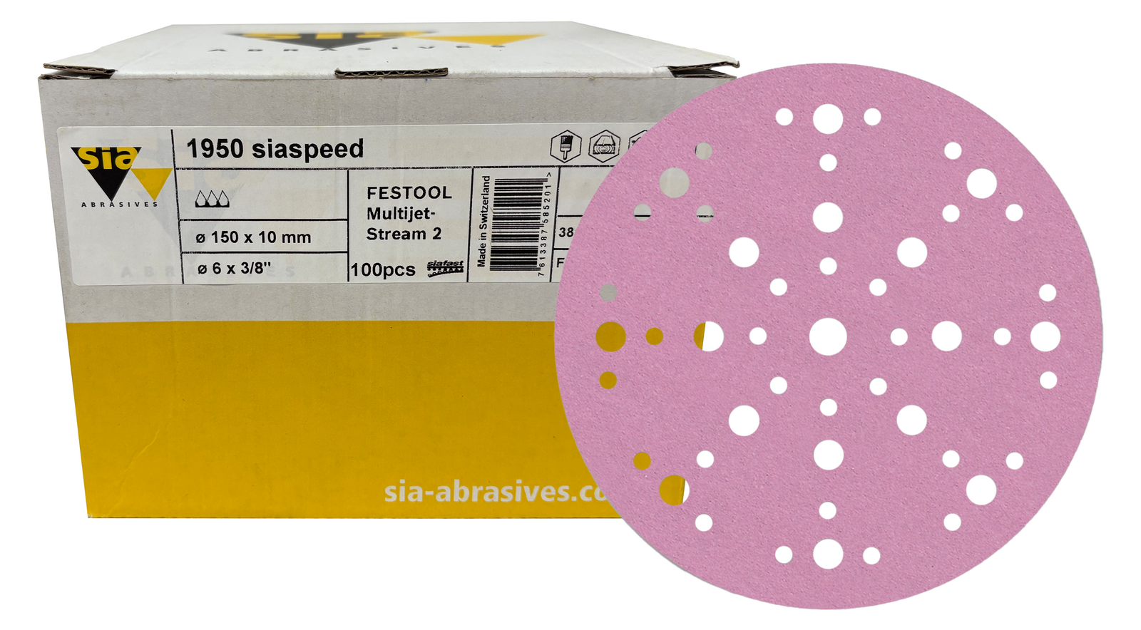 Buy sia Abrasives 1950 siaspeed 150mm Festool Pattern Sanding Discs Online