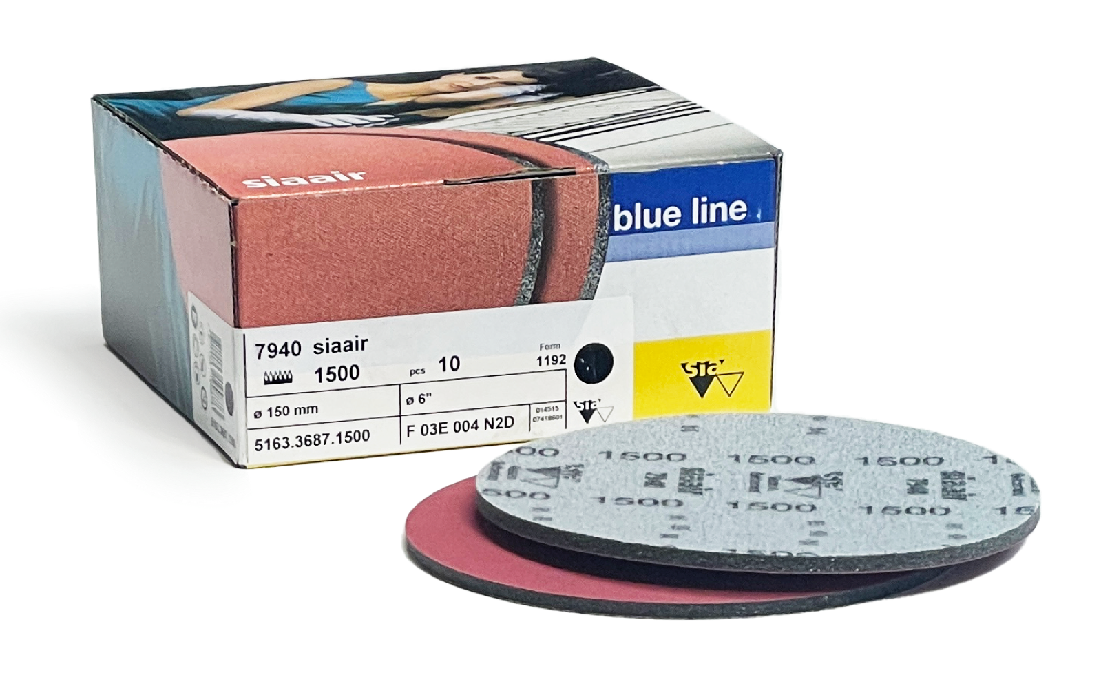 Buy sia Abrasives 7940 siaair 150mm Foam Discs (10 Pack) Online