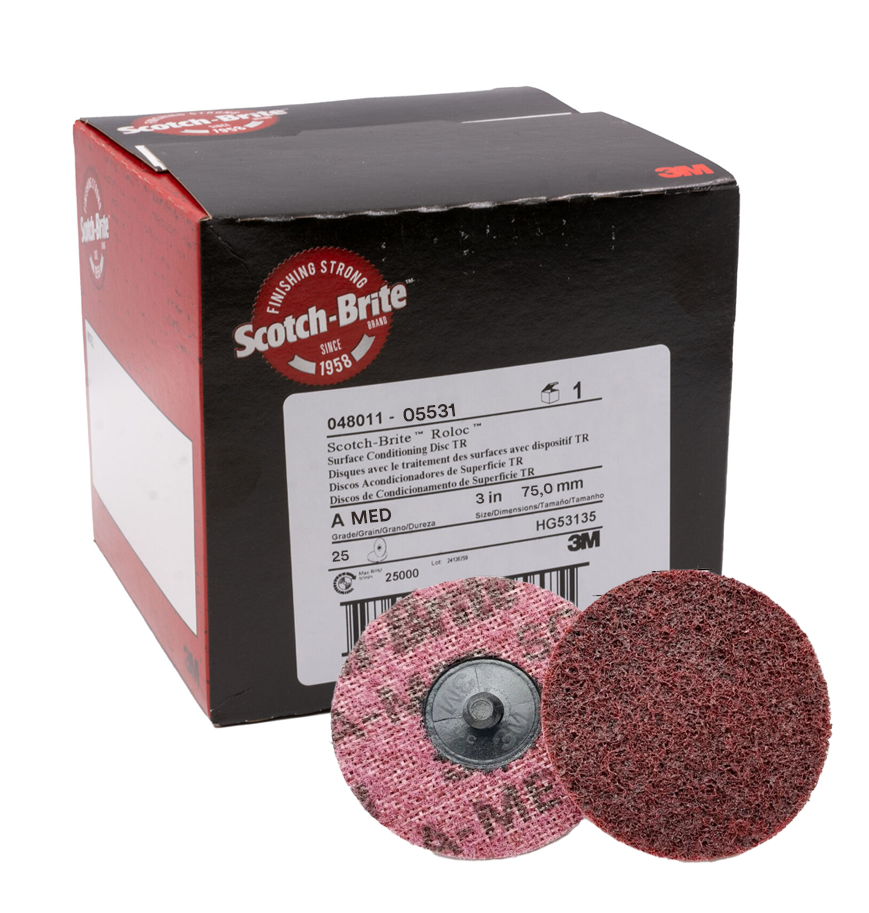 Buy 3M Scotch-Brite Roloc Surface Conditioning Disc Maroon Medium Online