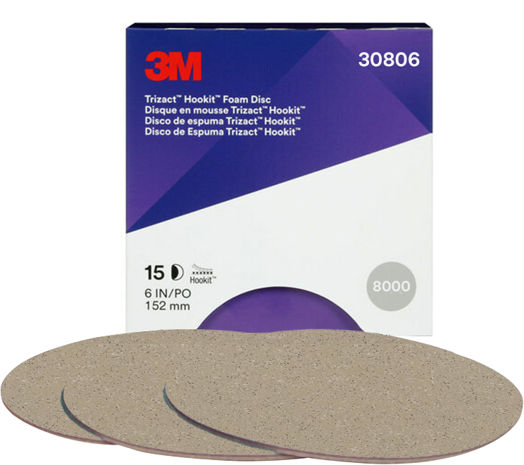 Buy 3M 8000 Grit Trizact Hookit Foam Disc (15 Pack) Online