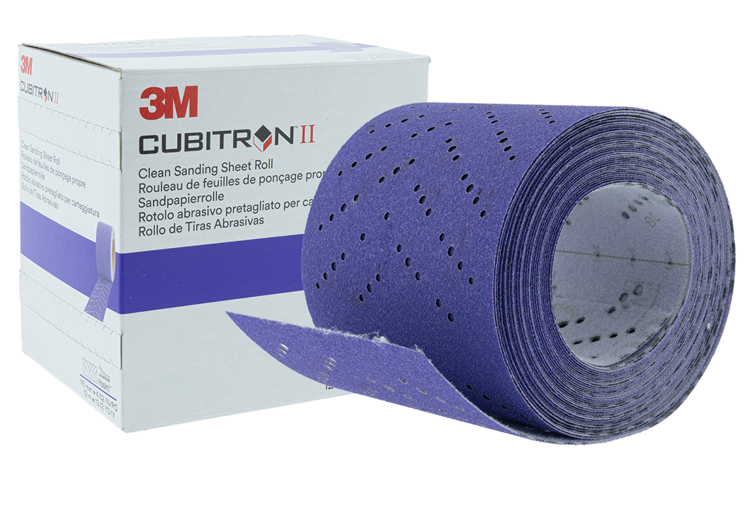 Buy 3M Cubitron II Hookit Clean Sanding Sheet Roll 115mm x 12m Online