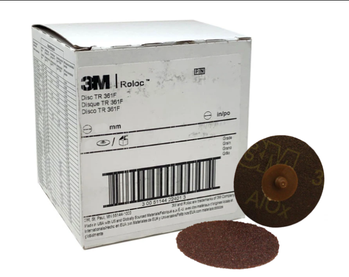 3M 36 Grit 2" 361F Roloc Disc (50 Pack)
